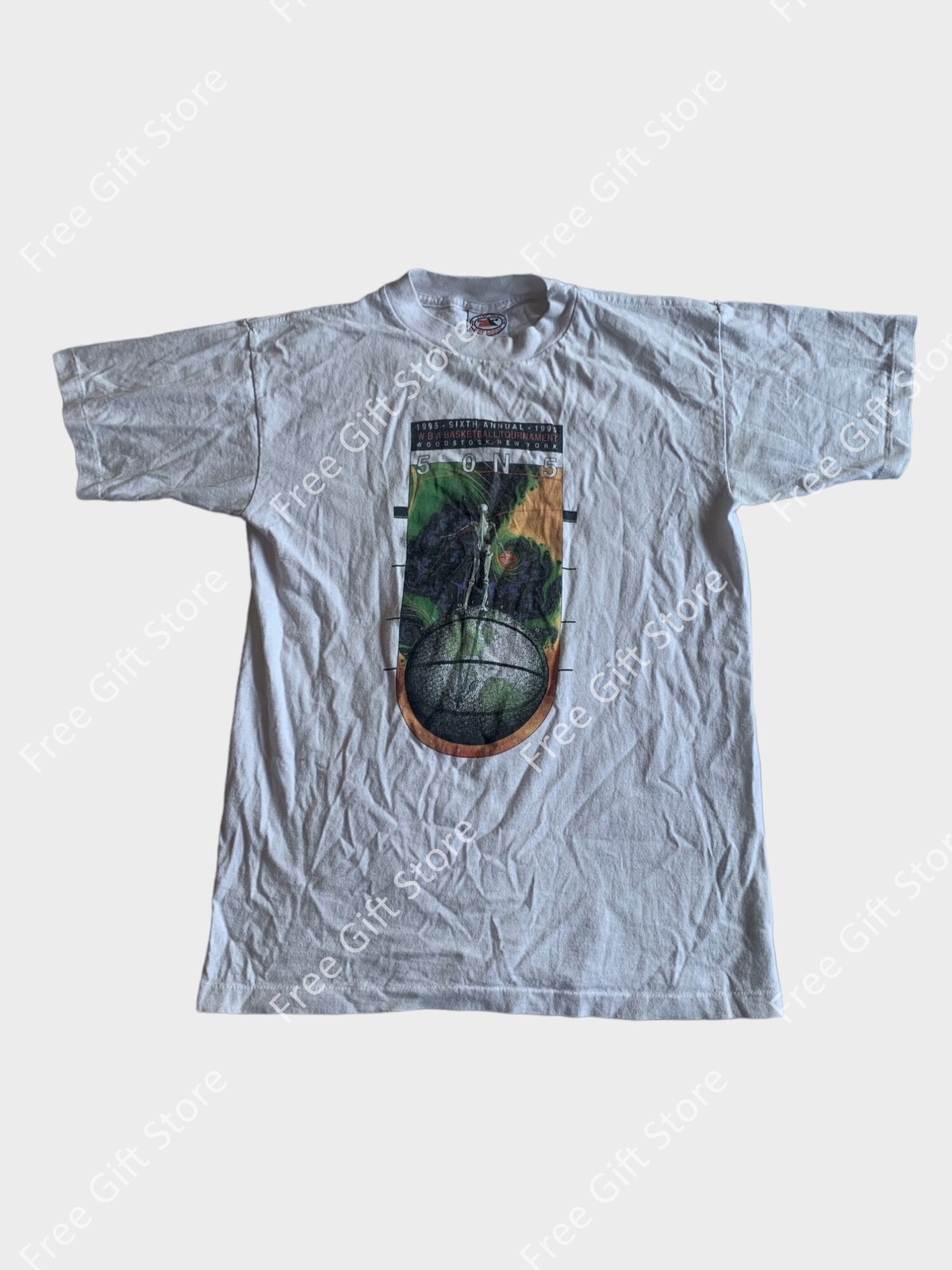 Vintage 1995 Woodstock Basketball Wba 6Th Annual Tour… - Gem