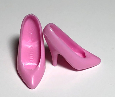Barbie Doll Vintage Shoes Superstar Era Pink Pumps Spike Heels Fits TNT ...