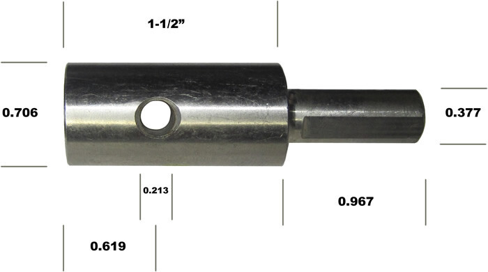 Stainless Ice Auger Adapter Convert cordless drill to Power auger ...