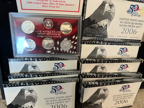 8 Set Lot of 2006-S SILVER Quarter Proof Sets ORIGINAL | eBay