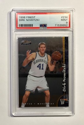 1998-99 Topps Finest #234 Dirk Nowitzki (Mavericks) PSA Mint 9 !!!! (RC ...