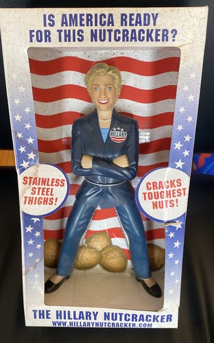 2007-The Hillary Clinton 9" Nutcracker Stainless Steel Thighs! Gag Gift ...