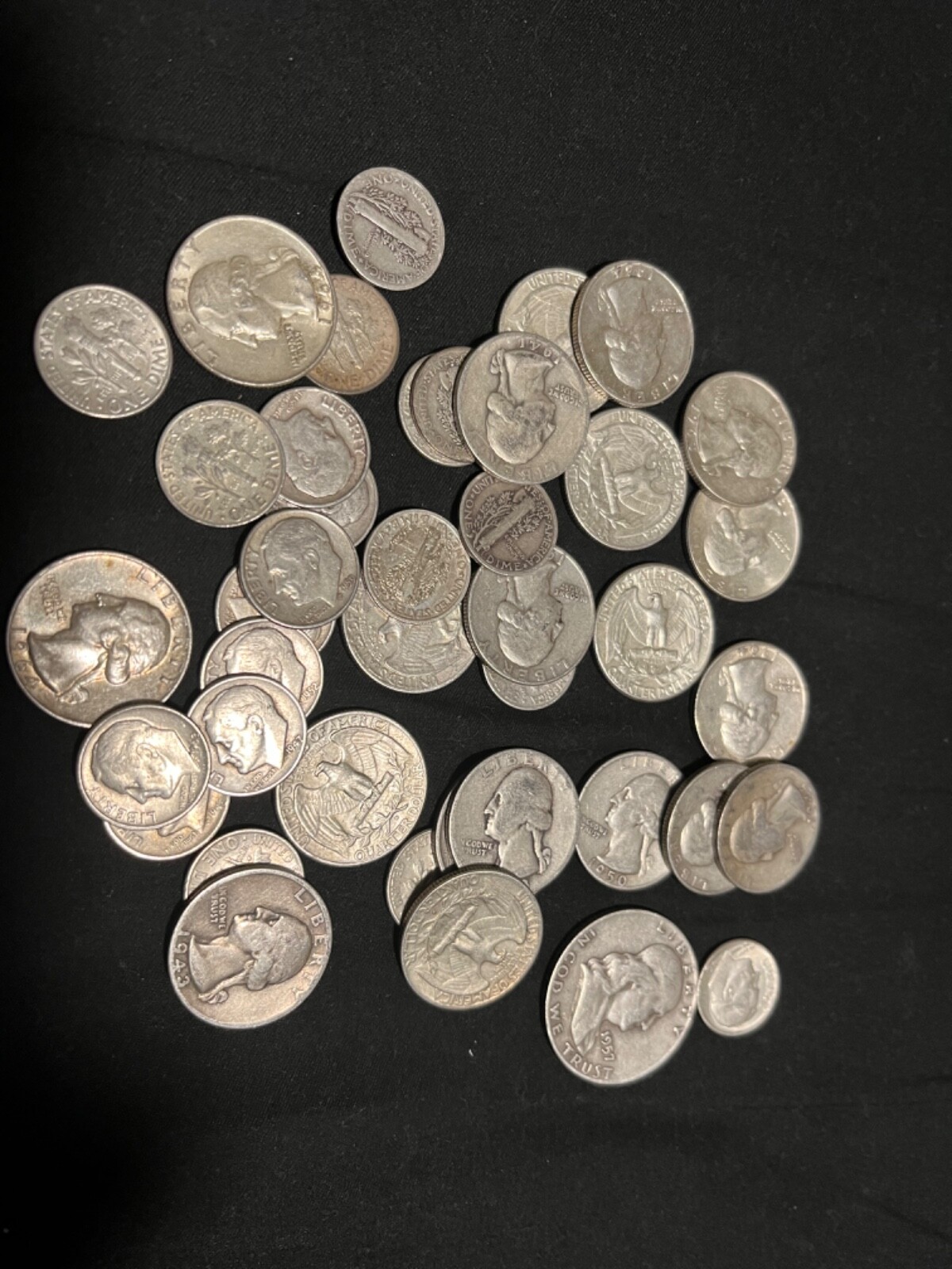 Silver Sale! 1/2 Troy Pound LB Mix 90% Silver Coins US Mint Pre 65 Lot ...