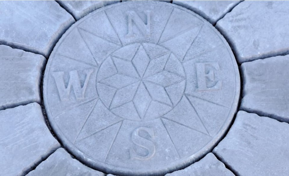 Concrete Compass Patio Paving Set 1.2m (DELIVERY EXCEPTIONS) | eBay UK