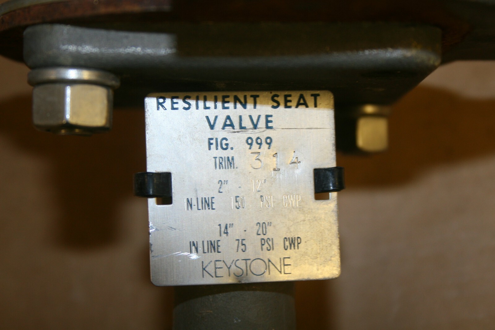 Keystone 3" Butterfly Valve 150 PSI (10 Bar) Fig 999 Trim 314 | eBay