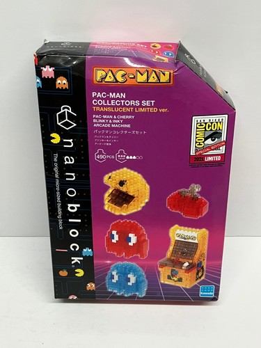 SDCC Comic Con 2021 Nanoblock PAC-MAN Translucent Special Edition Set ...
