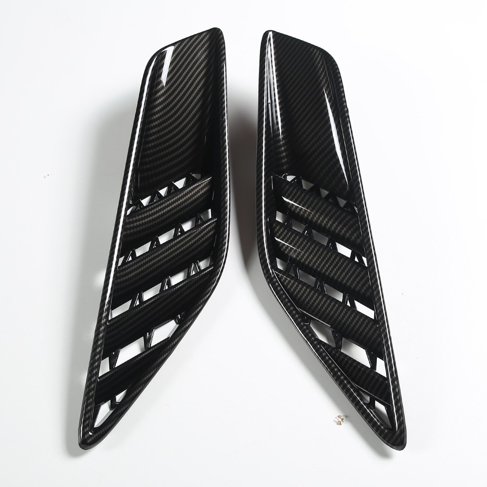 2PCS Rear Side Body Vent Cover Trim for Corvette C7 2014 -2019 Carbon ...