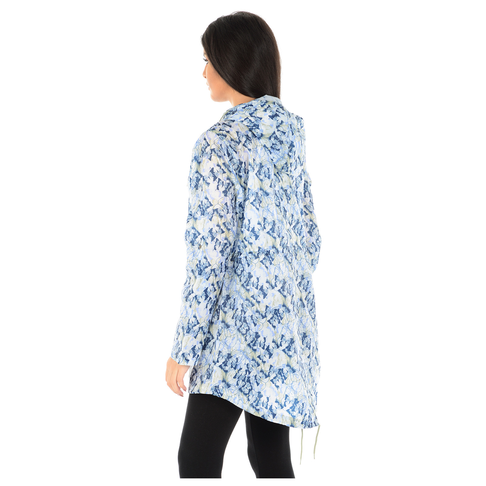 LADIES RAIN MAC WOMEN RAINCOAT FISHTAIL KAGOOL PARKA FESTIVAL HOODED ...