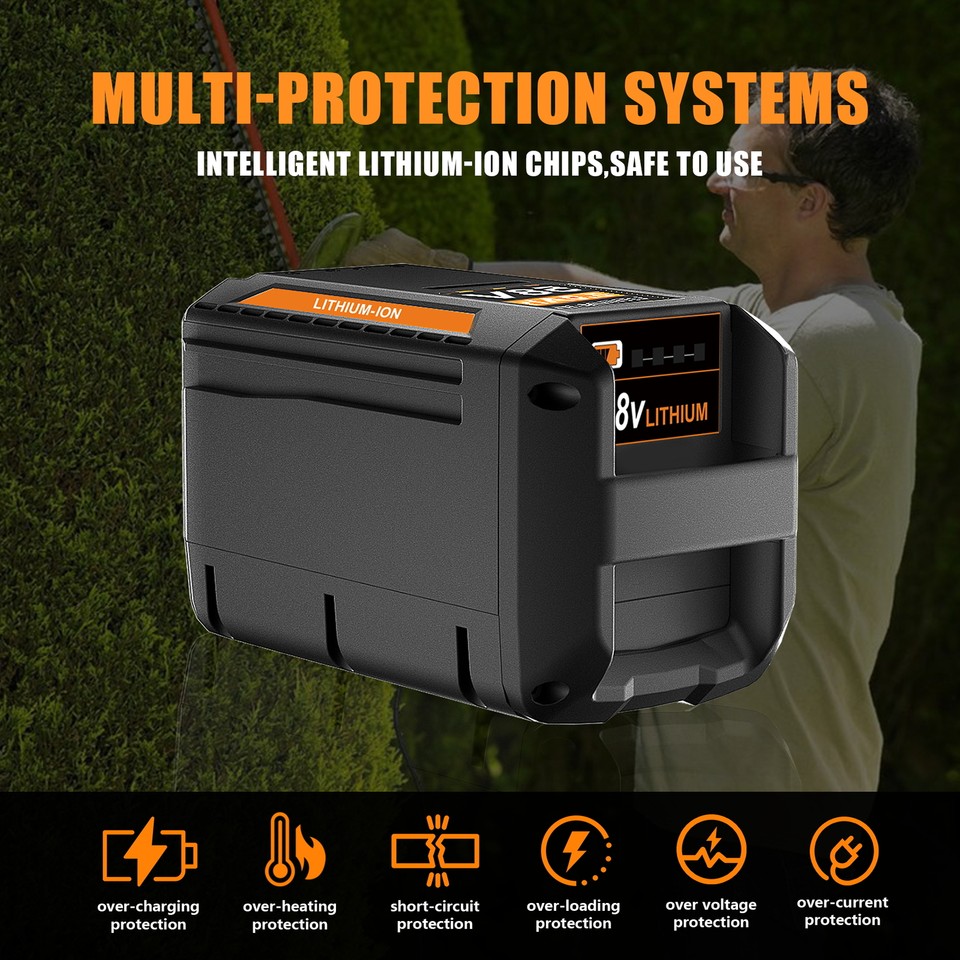 5.0Ah Lithium-Ion Battery Replace For Echo 58V CBP-58V20 CBP-58V40 CDST ...