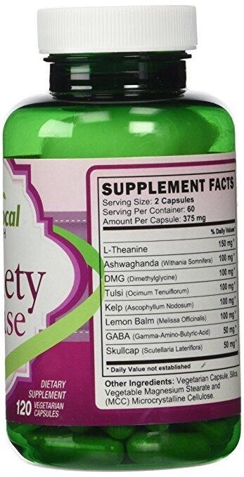 Vital Vocal Anxiety Stress Relief Mood Booster Supplement, 120 Vcaps | eBay