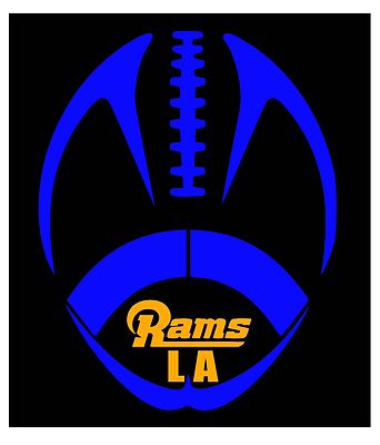 Brand New RAMS LA Football Die Cut Vinyl Decal Sticker Car Window ...