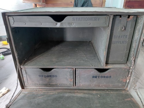 Vintage U.S. Military Portable Field Desk | eBay