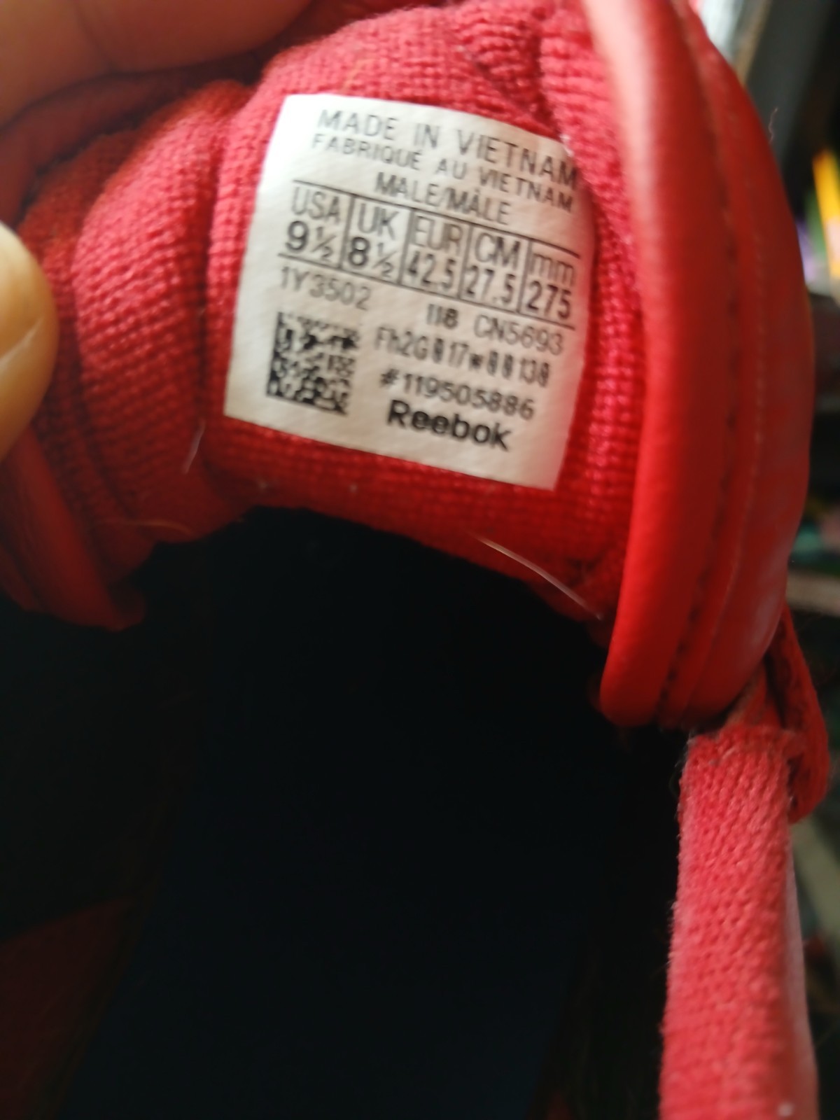 Reebok Men's CLASSIC Renaissance Red Leather Size 9.5 Style Code 1y3502 ...