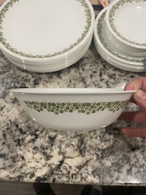 Vintage Corelle Spring Blossom Green (Crazy Daisy) Dinnerware Single ...