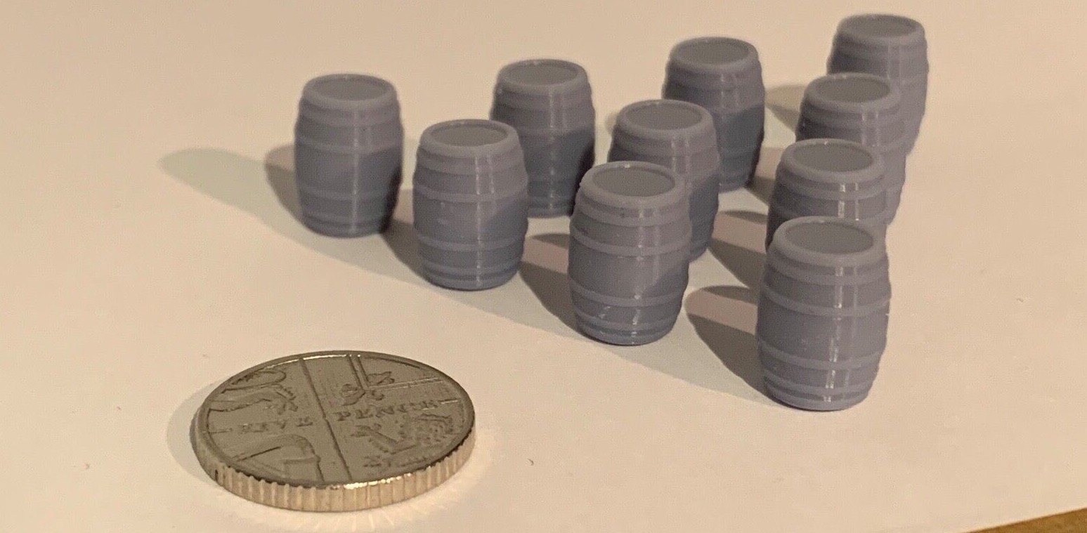 OO Gauge Whiskey Oak Barrels. 1:76 Scale Models Suits Hornby. 12/25/50 ...