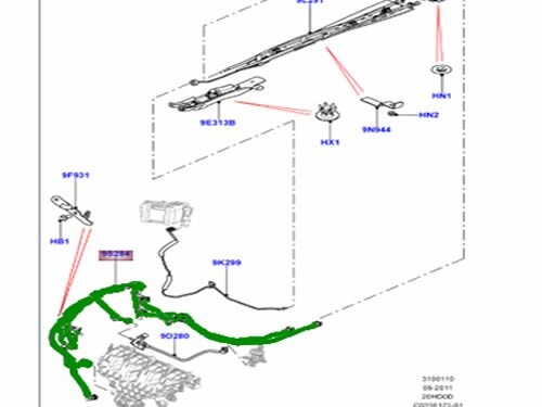 GENUINE LAND ROVER FUEL SUPPLY & VAPOUR TUBE EVOQUE DISCOVERY SPORT 2ND ...