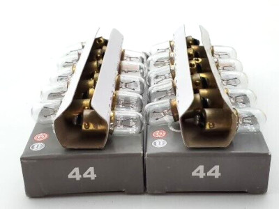 Lot of 2 Boxes of 10 CEC 44 Miniature Lamps 6.3 Volt 1.575 Watt 3000 ...