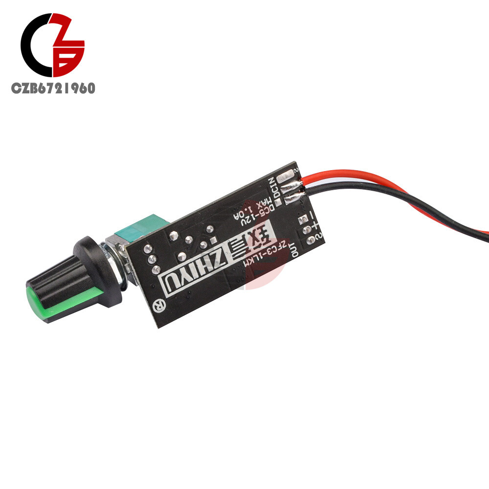 DC12V PWM Fan Governor Speed Control With Knob 2-3/4Wire Switch Fan ...