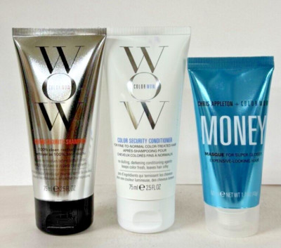 color wow shampoo & conditioner & money mask travel size set | eBay