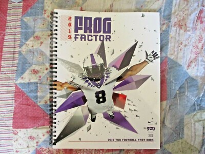 2019 TCU HORNED FROGS FOOTBALL MEDIA GUIDE Yearbook Program Magazine ...
