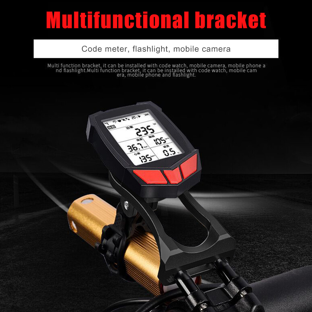 MTB Bicycle Computer Holder Road Bike Stem Camera Light Mount Stand ...