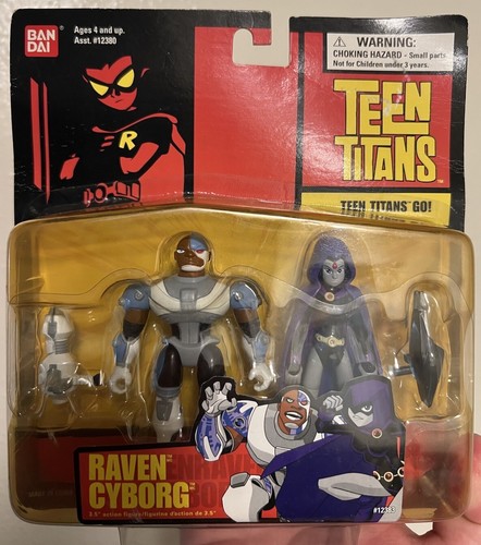 Teen Titans Action Figures Cyborg Raven Brand New Sealed | eBay