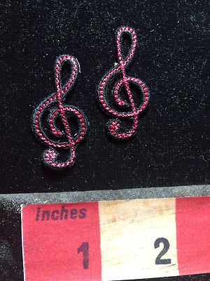 2 MUSIC NOTE Patch Lot Bling Decoration! (back a little sticky) 76V4 | eBay