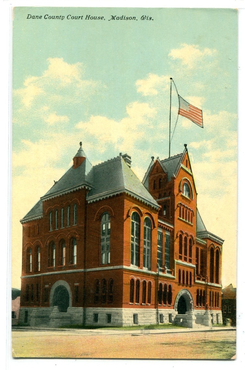 Dane County Court House Madison Wisconsin 1910c postcard | eBay