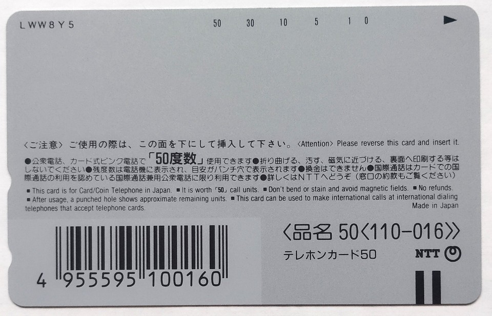 RARE Studio Ghibli The Princess Mononoke Phone Card Tokuma Shoten MADE ...