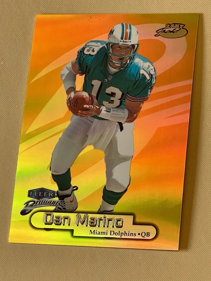1998 FLEER BRILLIANTS 24KT GOLD DAN MARINO CARD # 09 / 24 | eBay