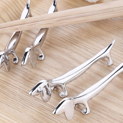 BESTonZON 6 Pieces Dog Chopsticks Holder, Metal Dachshund Chopstick ...