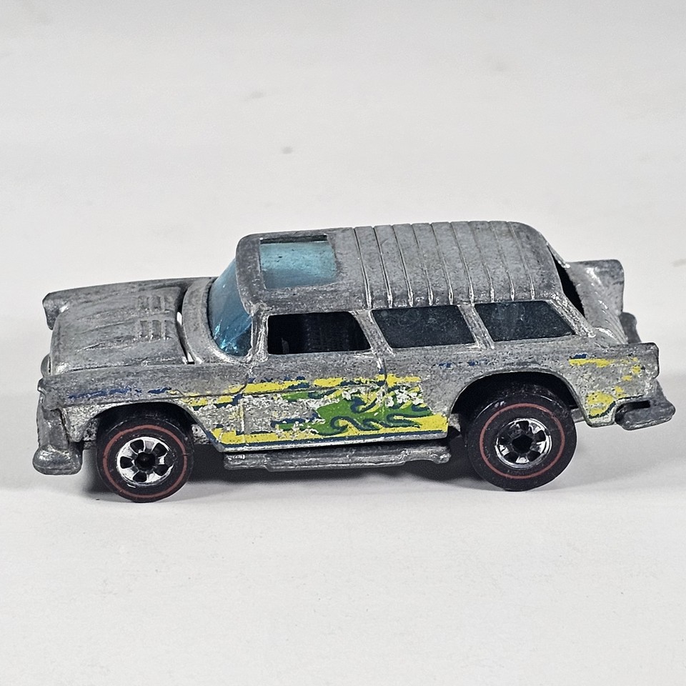 Vintage 1969 Hot Wheels Redline Chrome Alive '55 Hong Kong 1955 Chevy ...