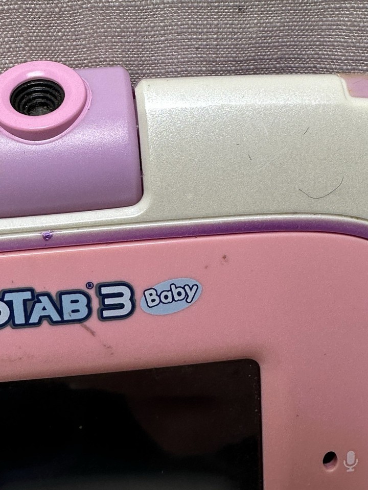VTech InnoTab 3 Baby Pink Purple Tablet Tested Working w Stylus Tablet ...