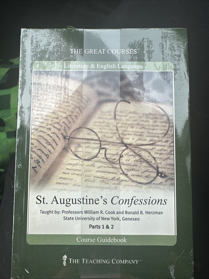 THE GREAT COURSES St. Augustine's Confessions Parts 1 & 2 Guide Books & DVD's | eBay