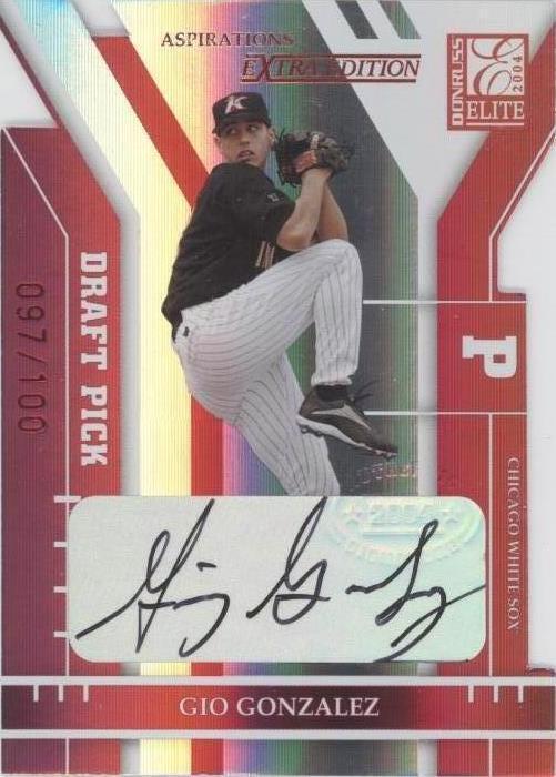 2004 Donruss Elite Extra Edition - Gio Gonzalez #318 Aspirations Die ...