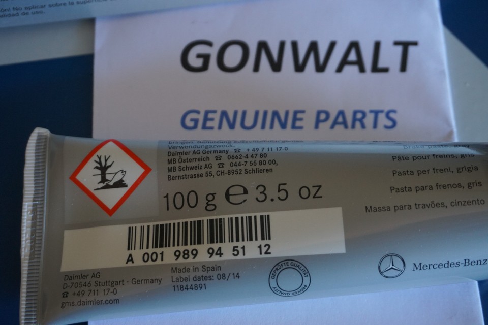 Mercedes Benz Genuine Brake Assembly Lubricant Tube OE 001989945112 | eBay