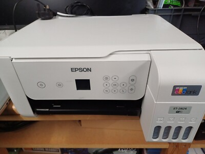 Epson EcoTank ET-2826 Inkjet Printer. New Waste Tank. Full Ink Tanks ...