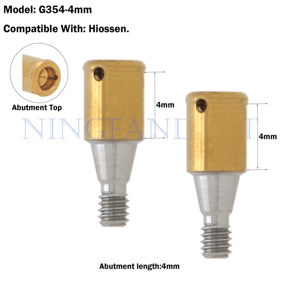 Dental Attachment Fit Hiossen Mini Abutment AH=4mm Implant Overdenture ...