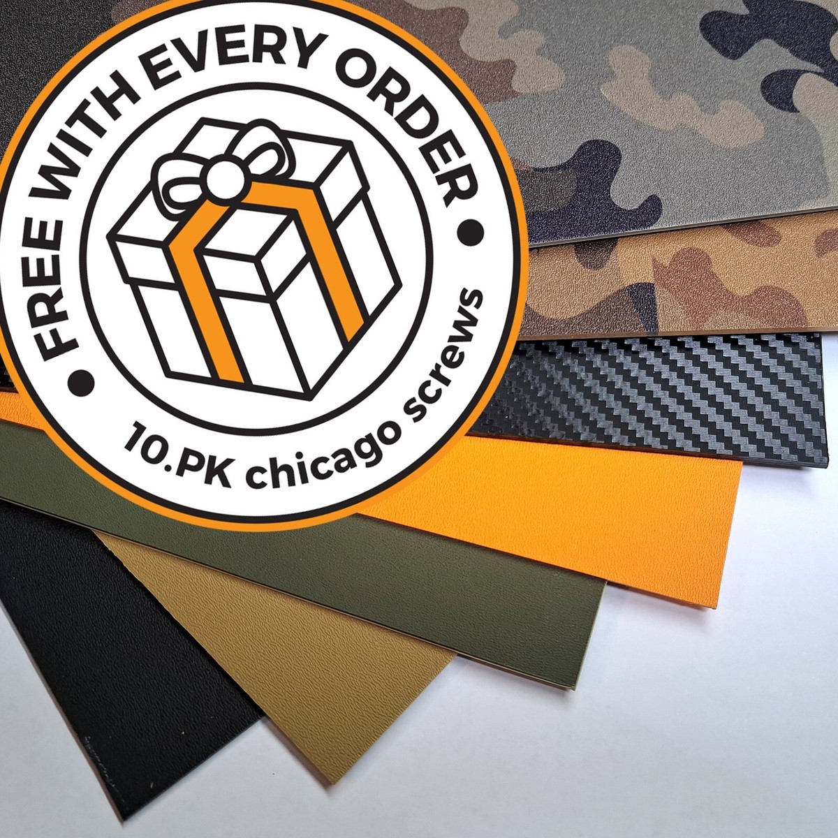 Wood Grain Kydex Sheet KYDEX® Sheet Ugly Sweater Infused (.080)