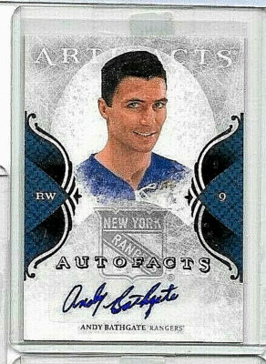 ANDY BATHGATE 2011-12 UPPER DECK ARTIFACTS AUTOFACTS CERTIFIED ...