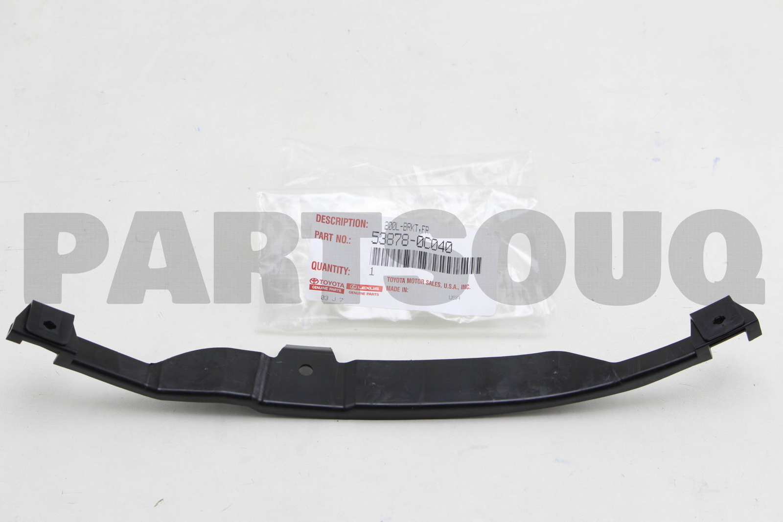 538780C040 Genuine Toyota BRACKET, FRONT FENDER LINER, LH 53878-0C040 ...