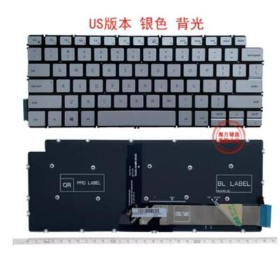 US silver Keyboard for Dell Inspiron 5400 5401 5402 5405 5406 5408 5409 ...
