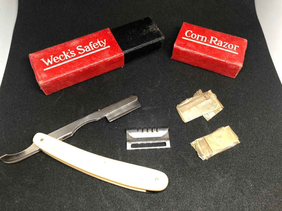 Antique Weck's Safety Corn Razor W/ Box and 2 Sealed Razors See ...