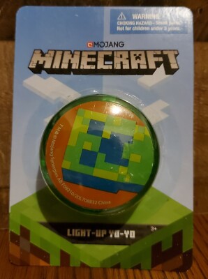 NEW Mojang Minecraft Light-Up YO-YO Green Orange - Boys and Girls Toy ...