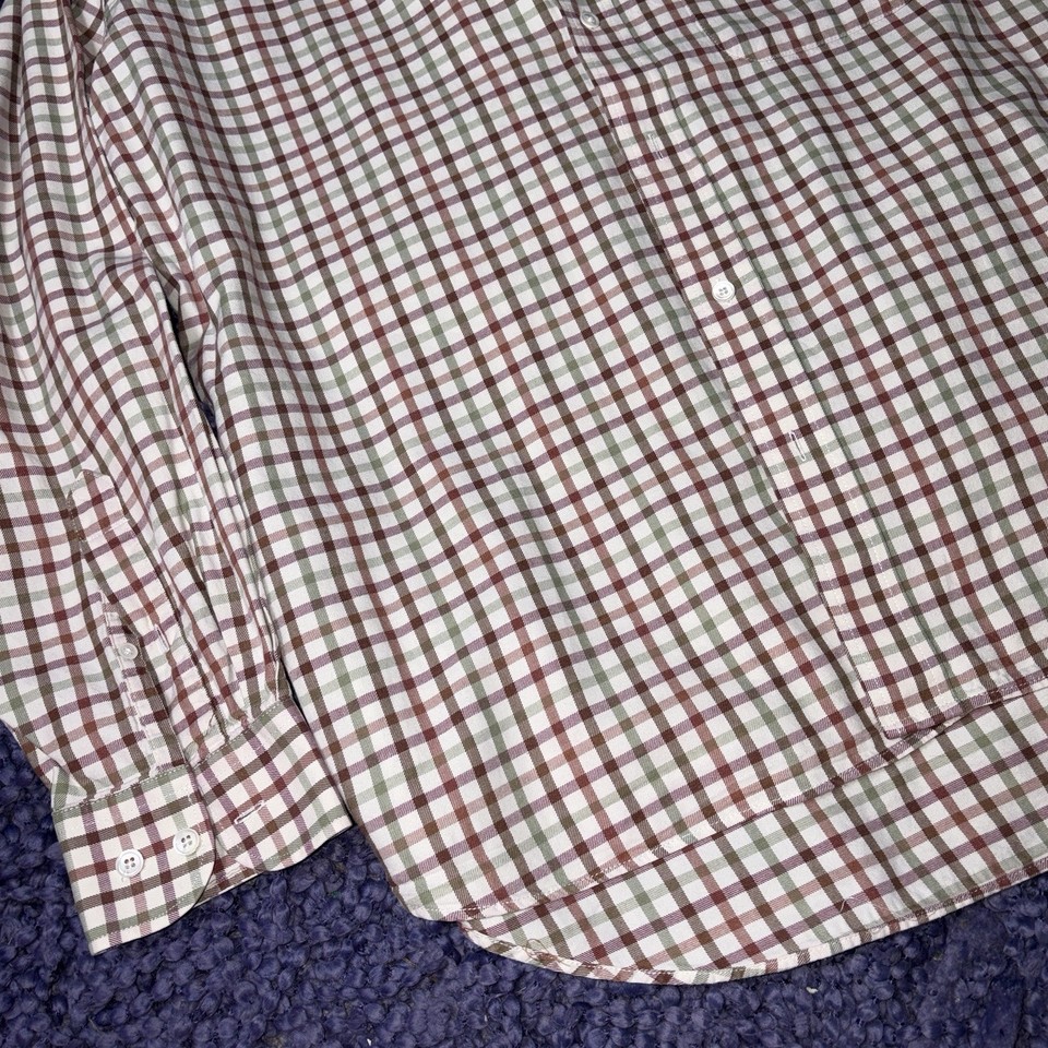 Viyella Cotton Wool Cashmere Check Shirt Bundle Longsleeve Cream Red ...