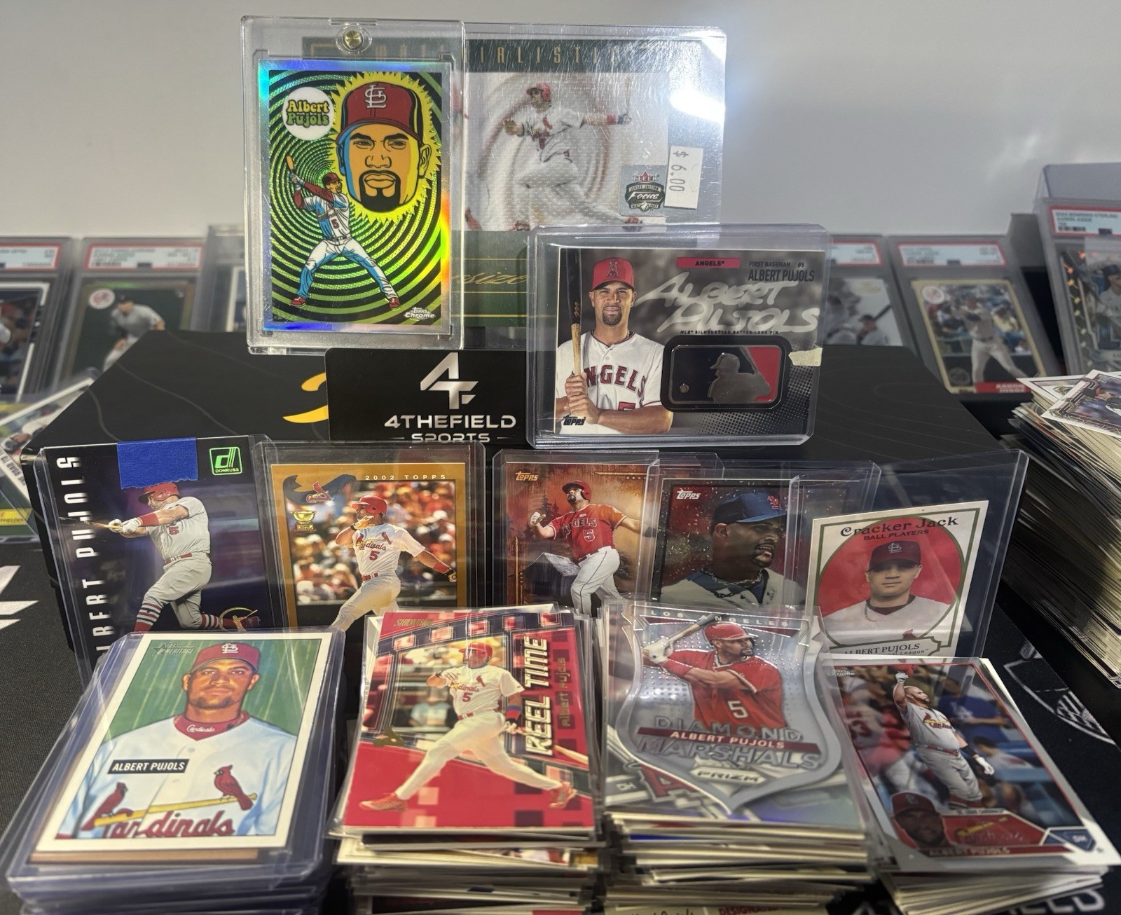 ALBERT PUJOLS LOT 200 Cards Base Inserts Parallels Rookies Case Hits ...