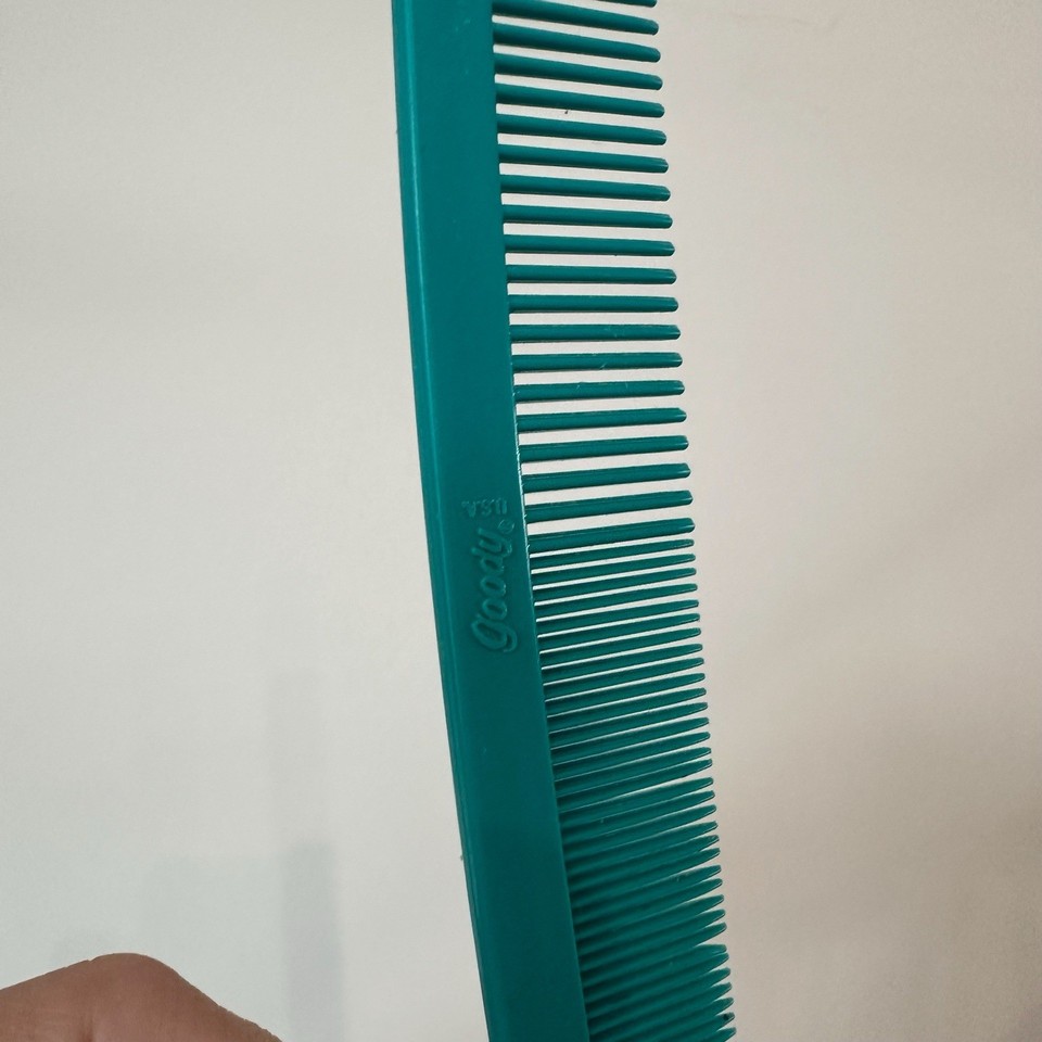 Vintage GOODY Hair Comb Teal 7" Retro Unbreakable Y2K | eBay