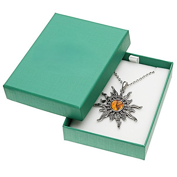 Amber Sun Sterling Silver Necklace 40mm Paua Shell Statement Pendant ...