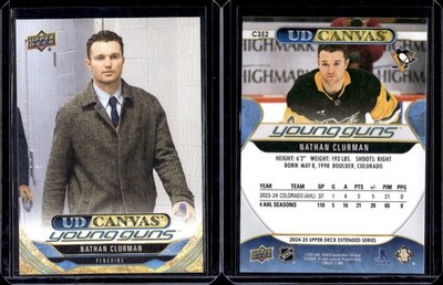 2024-25 Upper Deck Extended Series Young Guns Canvas Nathan Clurman | eBay