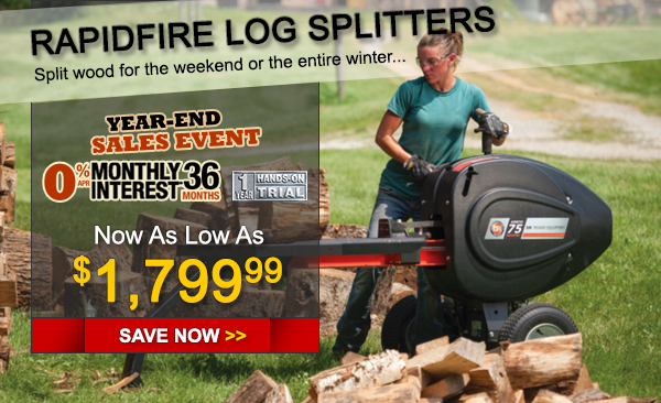 New PRO -XL K-34 DR Rapid Fire Log Splitter / WORLDS FASTEST SPLITTER ...